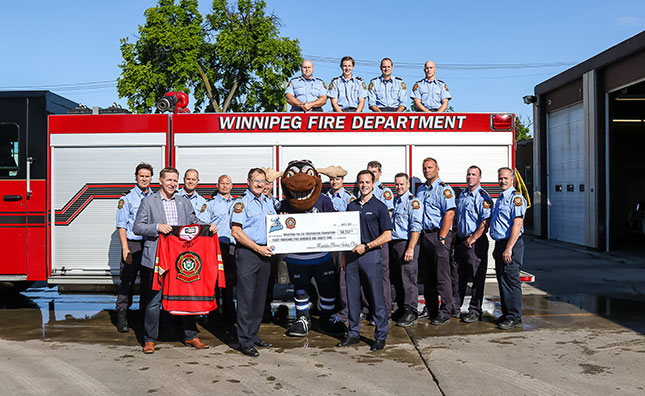 Moose present proceeds from Firefighter Appreciation Day - Manitoba ...